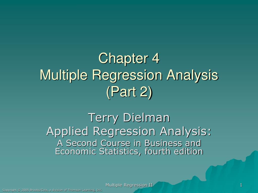 Ppt Chapter 4 Multiple Regression Analysis Part 2 Powerpoint Presentation Id1832234
