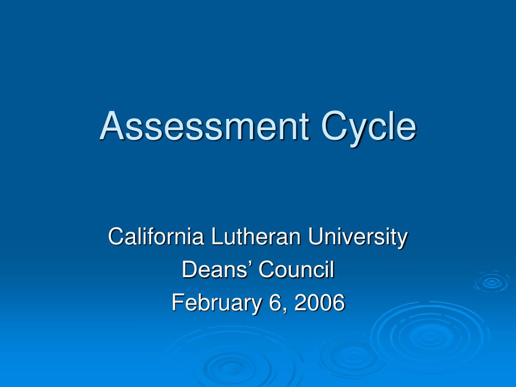PPT - Assessment Cycle PowerPoint Presentation, free download - ID:1832241