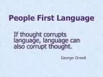 PPT - People First Language PowerPoint Presentation, free download - ID ...