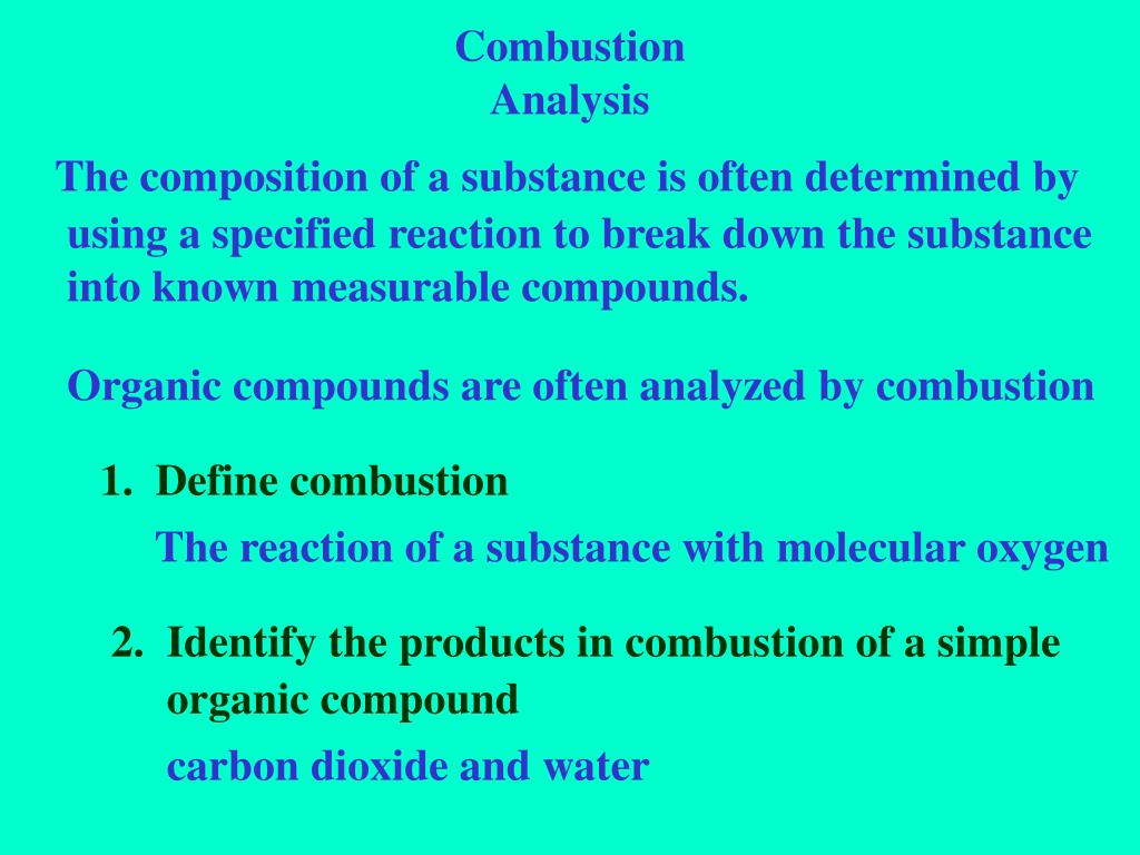 PPT - Combustion Analysis PowerPoint Presentation, free download - ID ...