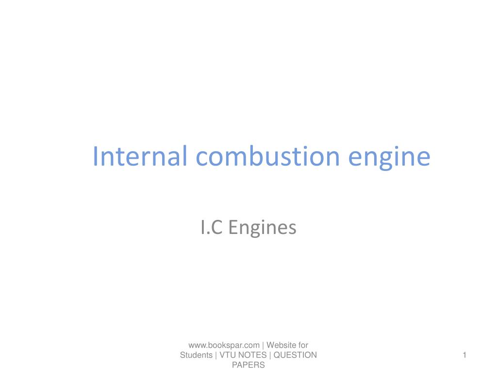 PPT - Internal combustion engine PowerPoint Presentation, free download ...