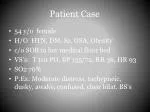 PPT - Patient Case 1 PowerPoint Presentation, free download - ID:6794690