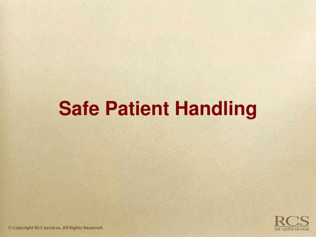 PPT - Safe Patient Handling PowerPoint Presentation, free download - ID ...