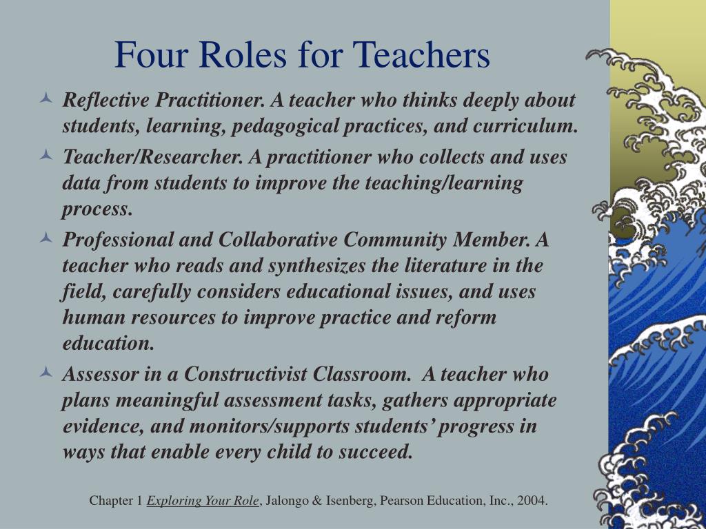PPT - Exploring the Four Essential Roles of Teachers in Education ...