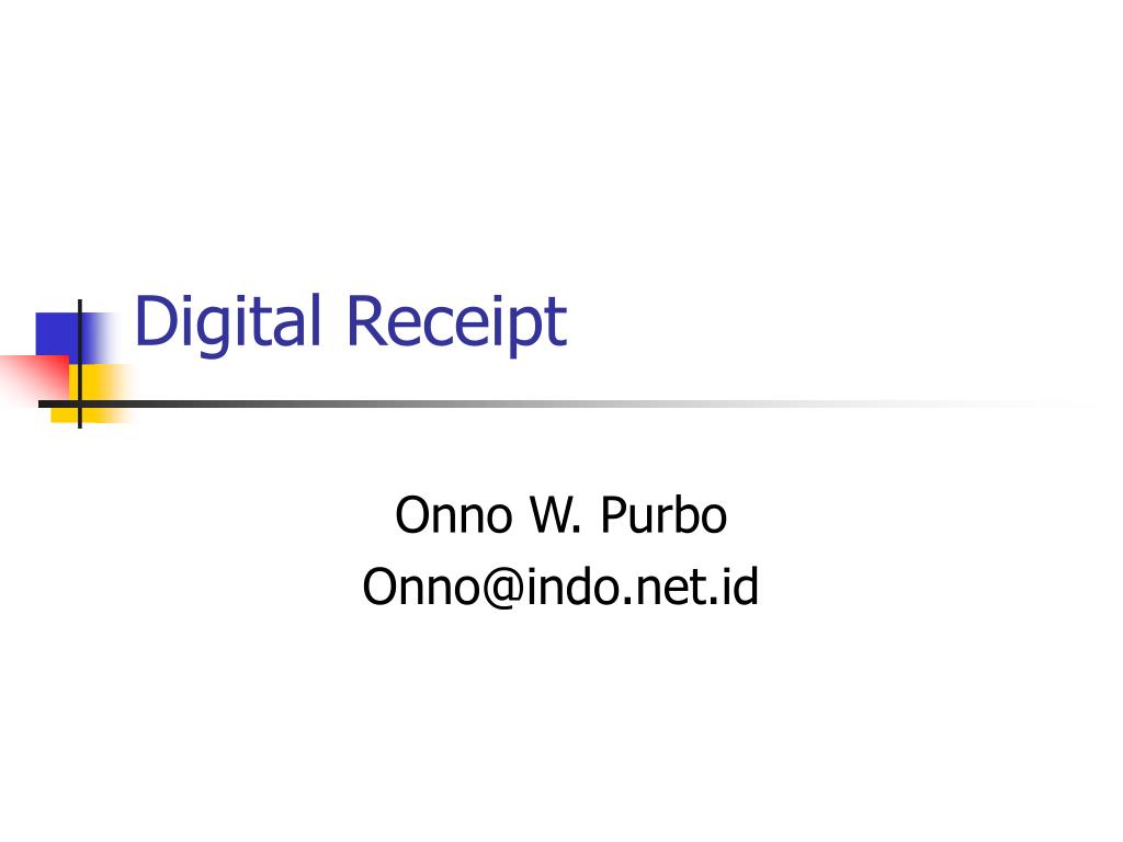 PPT - Digital Receipt PowerPoint Presentation, free download - ID:1835381