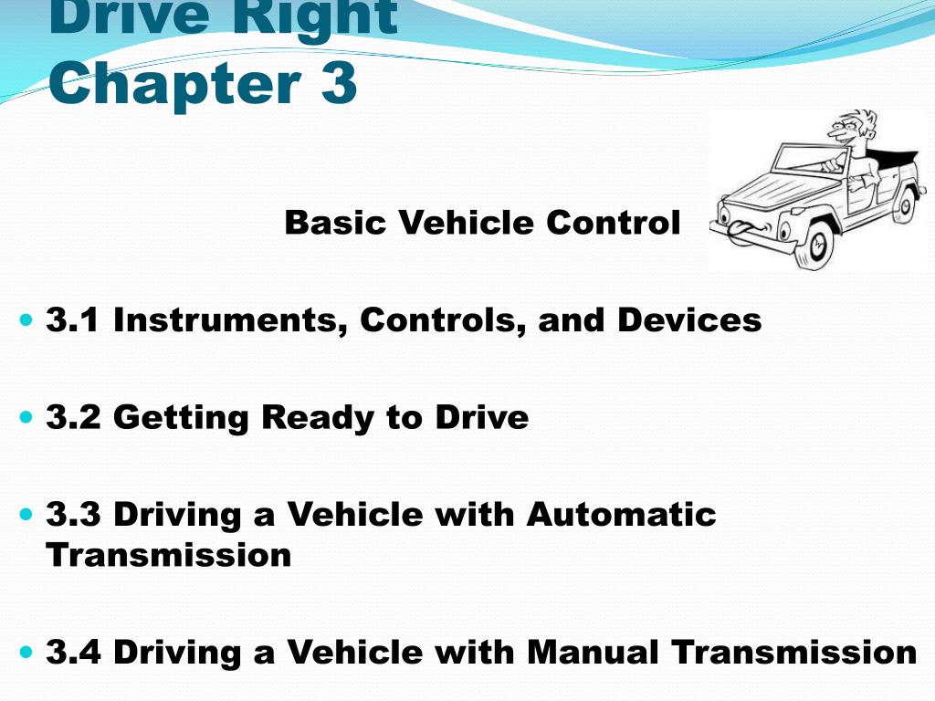 PPT - Drive Right Chapter 3 PowerPoint Presentation, free download - ID ...