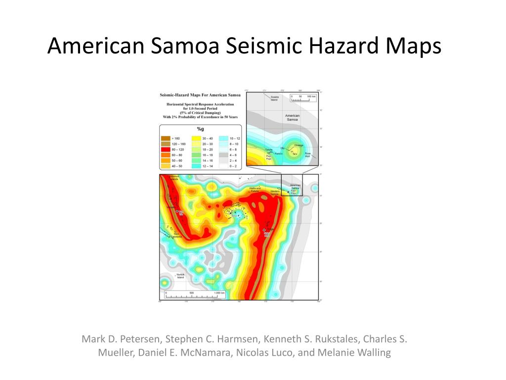 PPT - American Samoa Seismic Hazard Maps PowerPoint Presentation, free ...