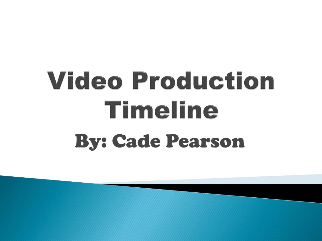 PPT - Video Production Timeline PowerPoint Presentation, free download ...