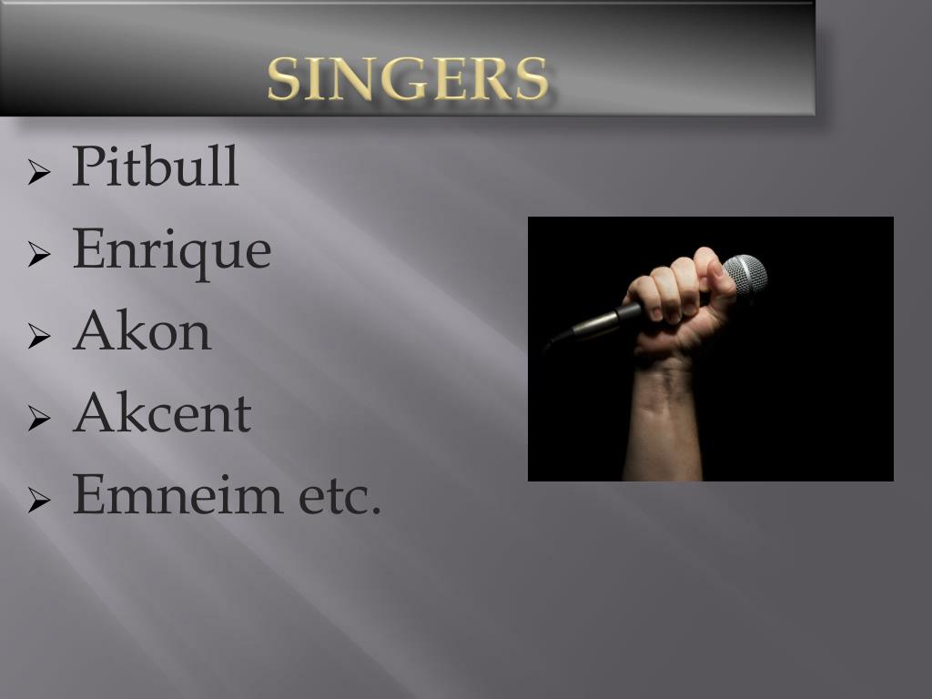 PPT - Singers PowerPoint Presentation, free download - ID:1839021