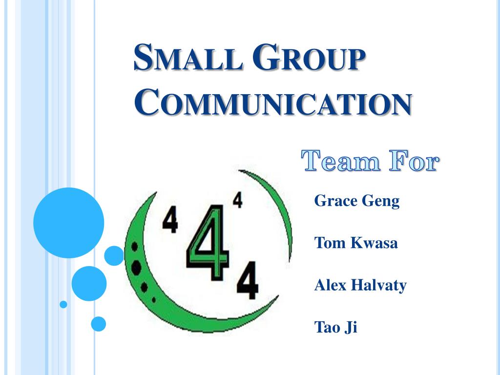 PPT - Small Group Communication PowerPoint Presentation, free download ...