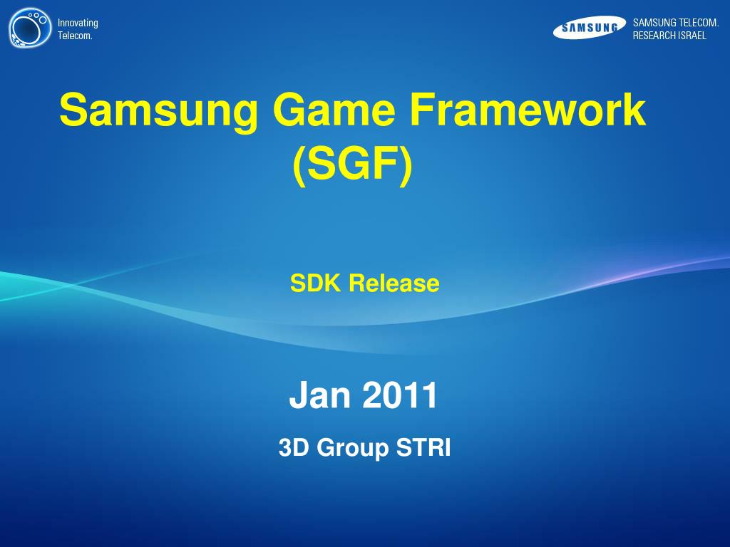 PPT - Samsung Game Framework (SGF) PowerPoint Presentation, free ...