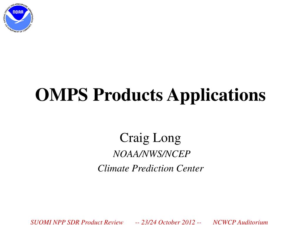 PPT - OMPS Products Applications PowerPoint Presentation, free download ...