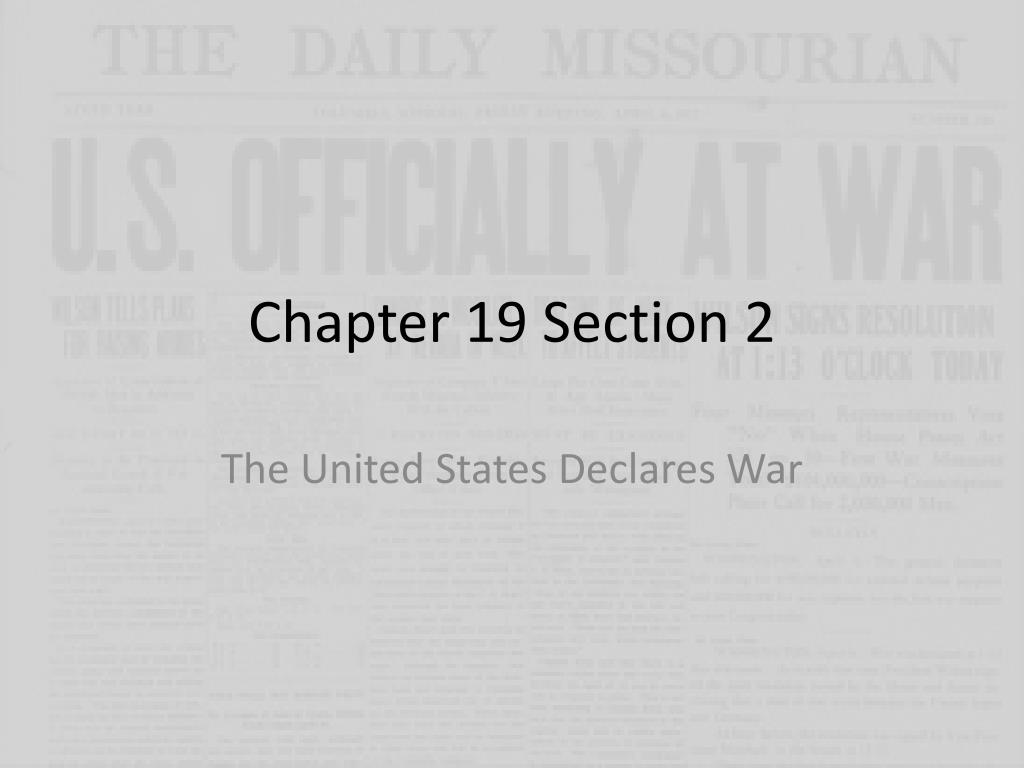 PPT - Chapter 19 Section 2 PowerPoint Presentation, free download - ID ...