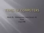 PPT - Types of Computers PowerPoint Presentation, free download - ID ...