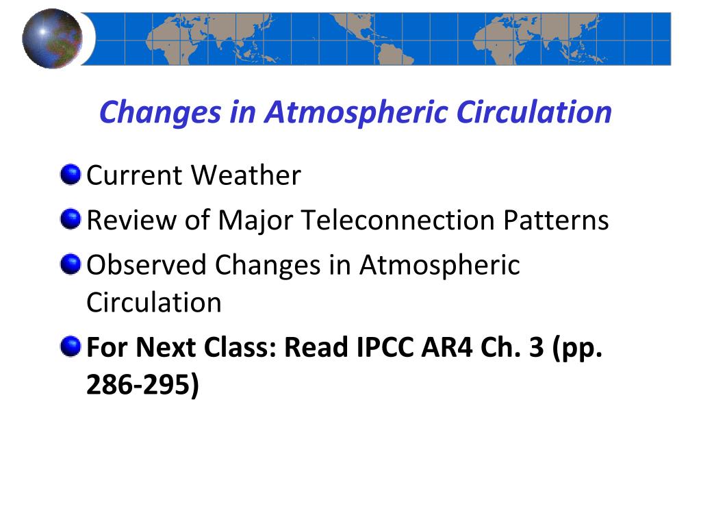 PPT - Changes in Atmospheric Circulation PowerPoint Presentation, free ...