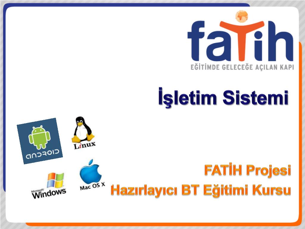 PPT - İşletim Sistemi PowerPoint Presentation, free download - ID:1842191