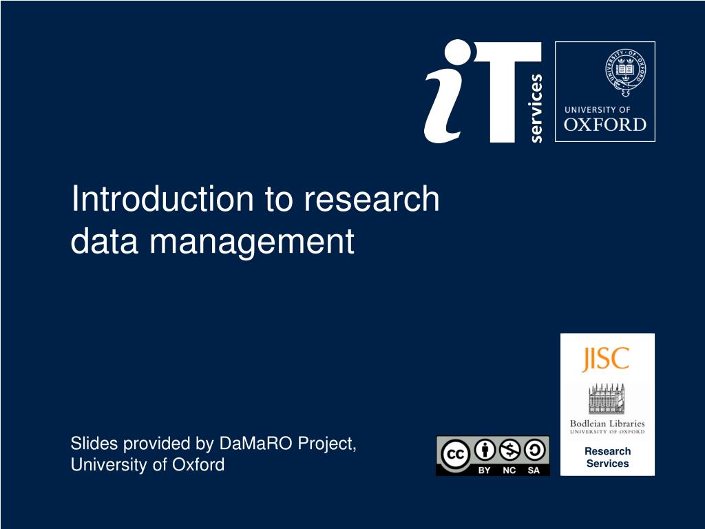PPT - Introduction to r esearch data management PowerPoint Presentation ...