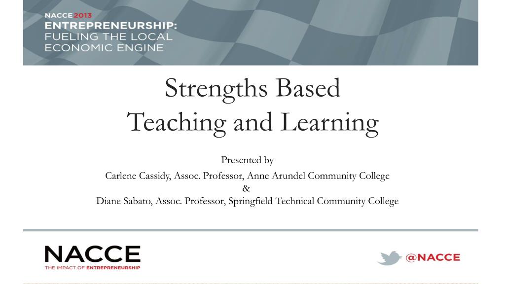 PPT - Strengths Based Teaching and Learning PowerPoint Presentation ...