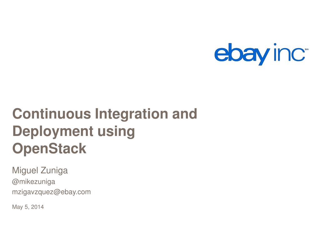 PPT - Continuous Integration and Deployment using OpenStack PowerPoint ...