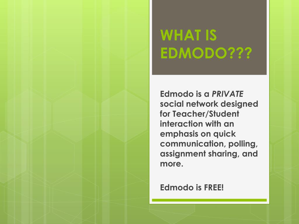 PPT - Discover Edmodo: A Free Social Network for Educators and Students ...