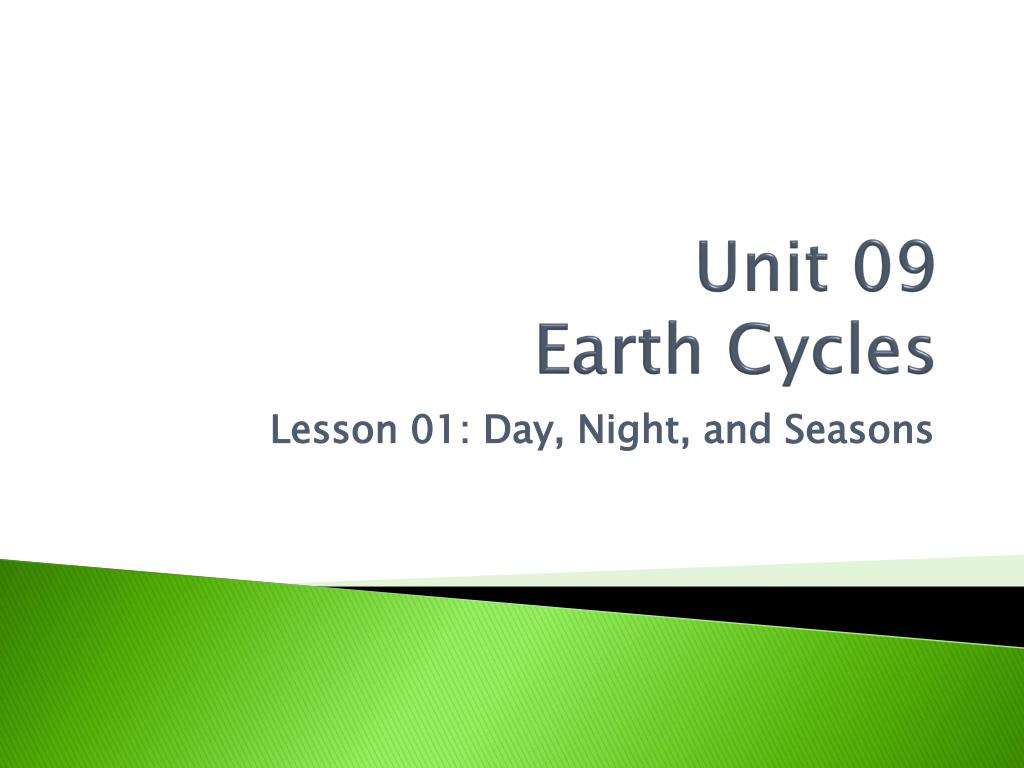 PPT - Unit 09 Earth Cycles PowerPoint Presentation, free download - ID ...