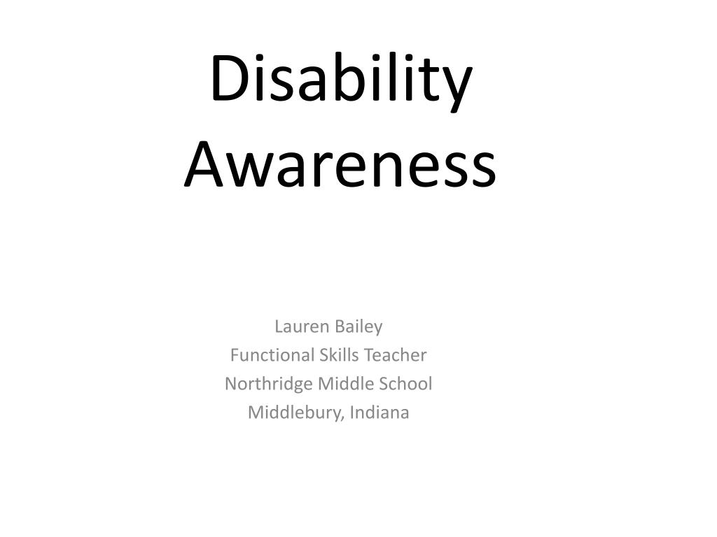 PPT - Disability Awareness PowerPoint Presentation, free download - ID ...
