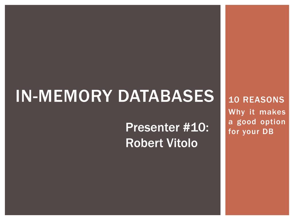 PPT - In-memory Databases PowerPoint Presentation, free download - ID ...