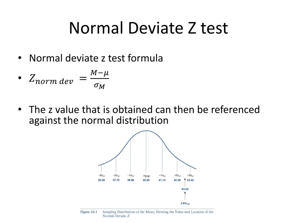 PPT - Normal Deviate Z test PowerPoint Presentation, free download - ID ...