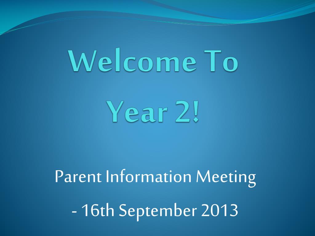 PPT - Welcome To Year 2! PowerPoint Presentation, free download - ID ...