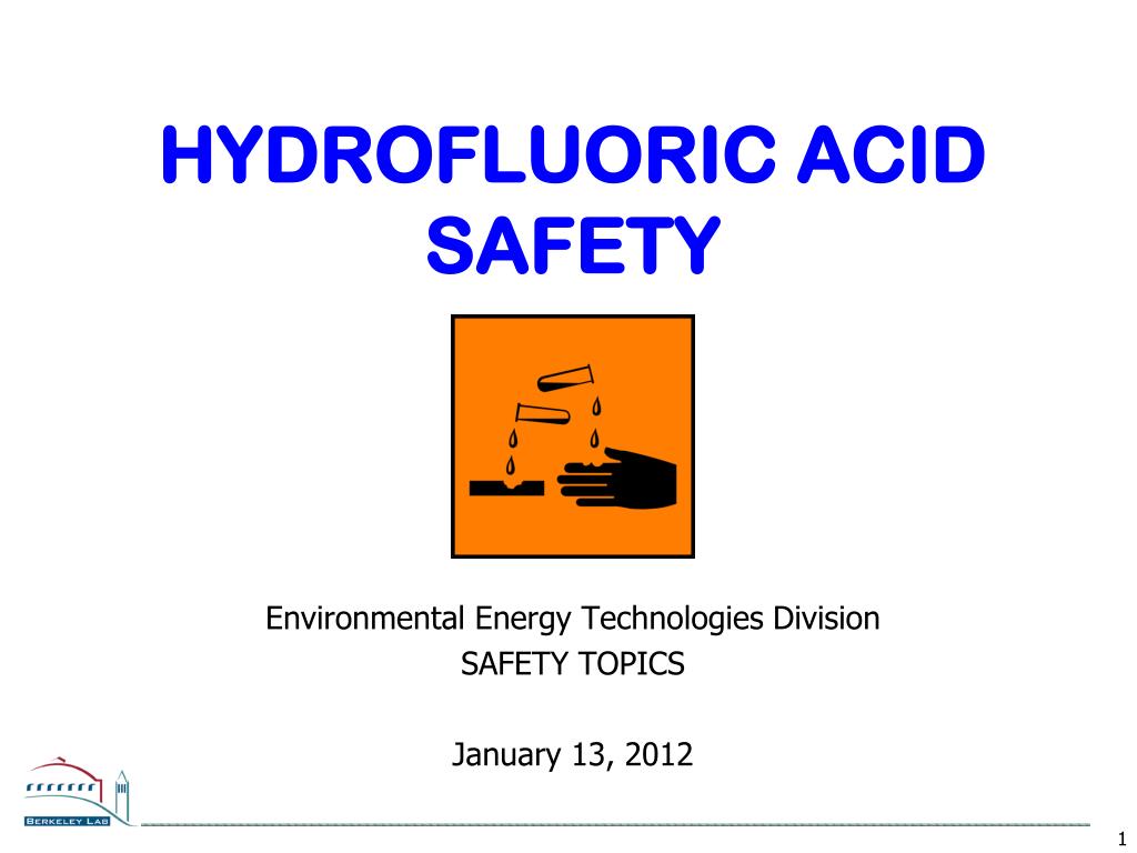 PPT - Hydrofluoric Acid SAFETY PowerPoint Presentation, free download ...