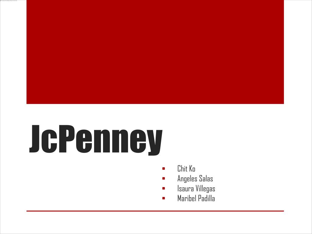 PPT - JcPenney PowerPoint Presentation, free download - ID:1849540
