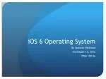PPT - Architecture of IOS Operating System PowerPoint Presentation ...