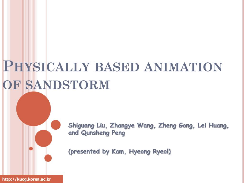 PPT - Physically based animatio n of sandstorm PowerPoint Presentation ...