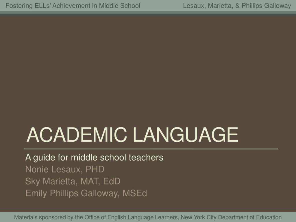 PPT - Academic language PowerPoint Presentation, free download - ID:1851509