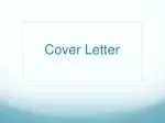 PPT - Cover Letter PowerPoint Presentation, free download - ID:2097182