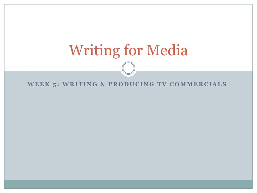 PPT - Writing for Media PowerPoint Presentation, free download - ID:1851796