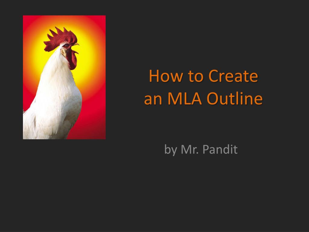 PPT - How to Create an MLA Outline: Step-by-Step Guide to Formatting ...