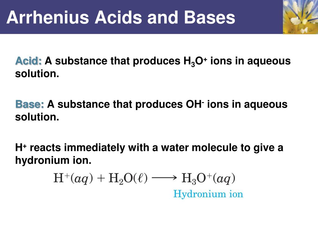 PPT - Arrhenius Acids and Bases PowerPoint Presentation, free download ...