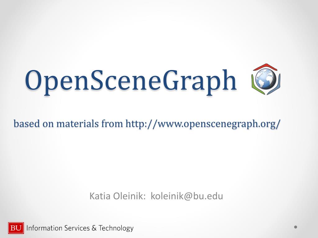 PPT - OpenSceneGraph PowerPoint Presentation, free download - ID:1852696