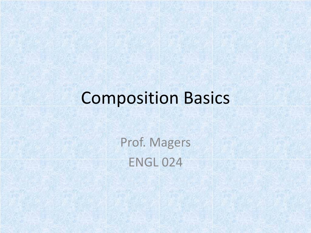 PPT - Composition Basics PowerPoint Presentation, free download - ID ...