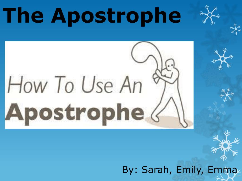 PPT - The Apostrophe PowerPoint Presentation, free download - ID:1855543