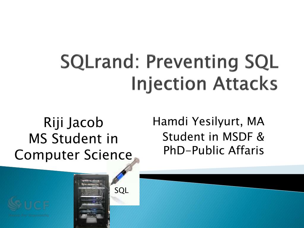 PPT - SQLrand : Preventing SQL Injection Attacks PowerPoint ...