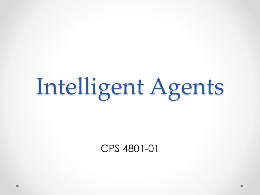 PPT - Intelligent Agents PowerPoint Presentation, free download - ID ...