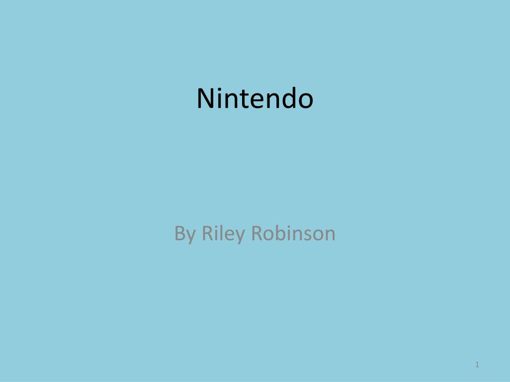 PPT - Nintendo PowerPoint Presentation, free download - ID:1857844
