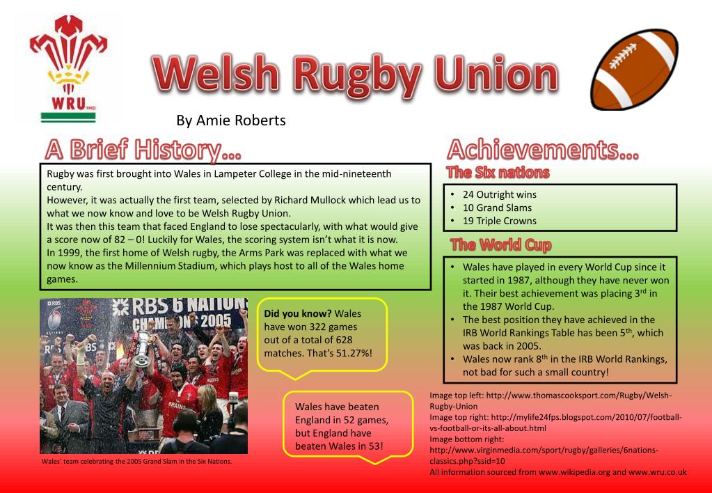 PPT - Welsh Rugby Union PowerPoint Presentation, free download - ID:1858202