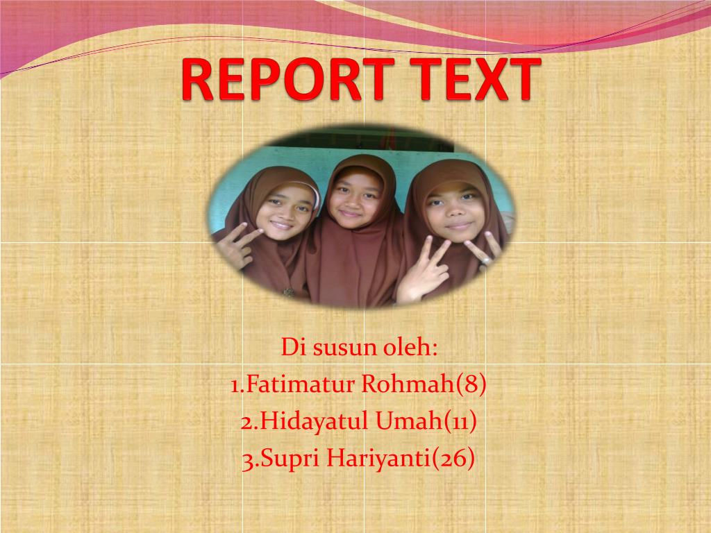 PPT - REPORT TEXT PowerPoint Presentation, free download - ID:1859568