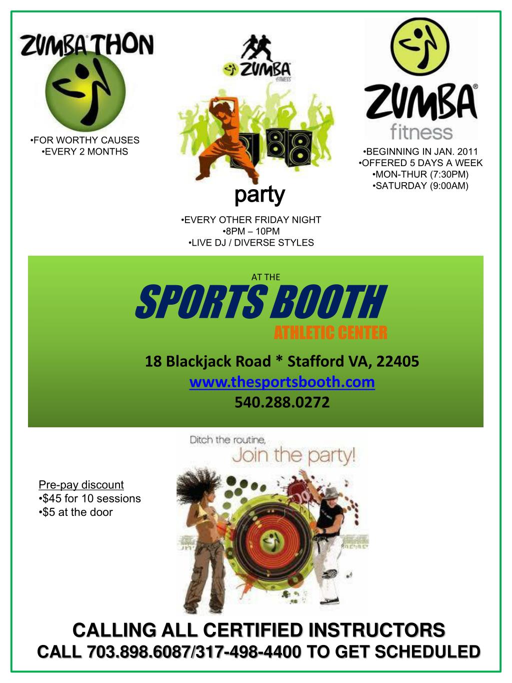 PPT - The Sports Booth Athletic Center Events PowerPoint Presentation ...