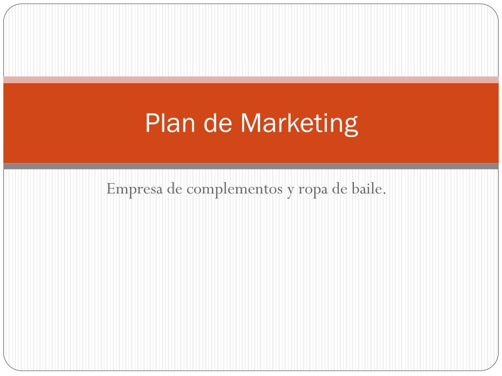 PPT - Plan de Marketing PowerPoint Presentation, free download - ID:1860024