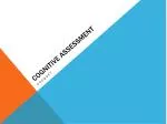 PPT - Brief Cognitive Assessment Tool ( BCAT®) Training Program ...