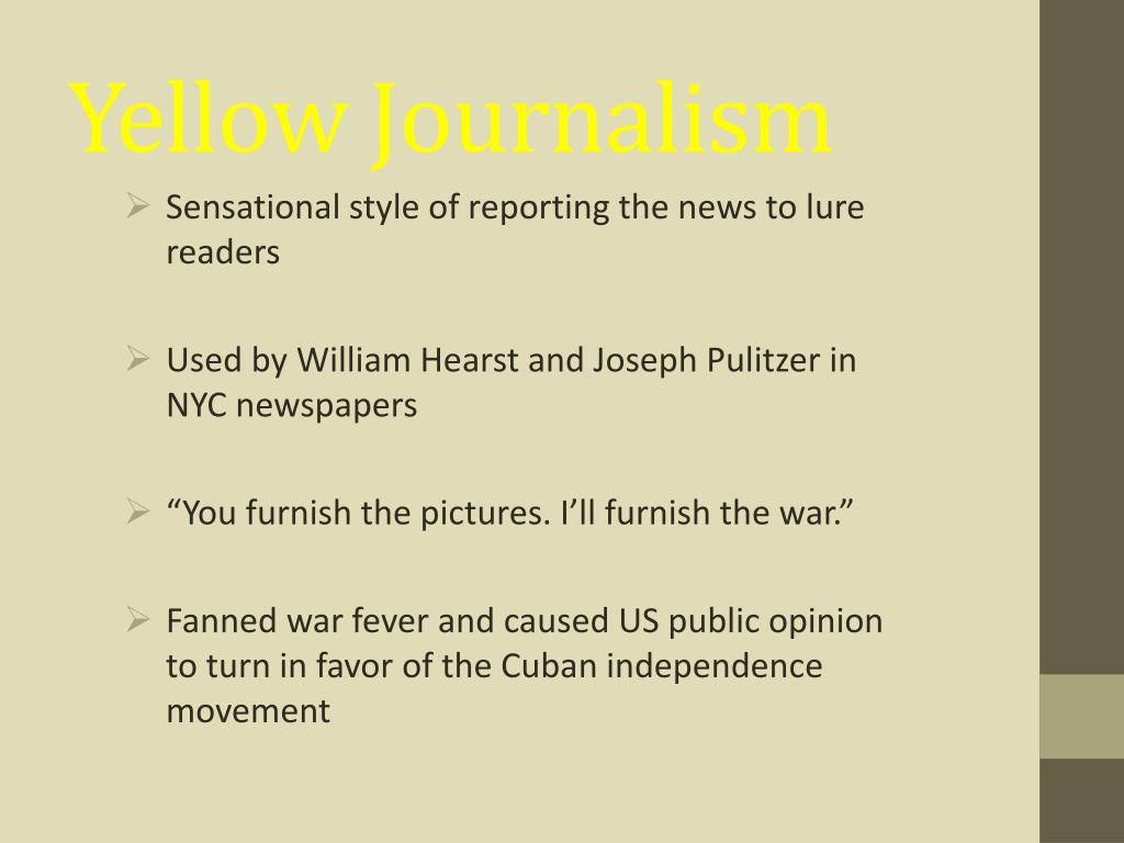 PPT - Yellow Journalism PowerPoint Presentation, free download - ID:1863099